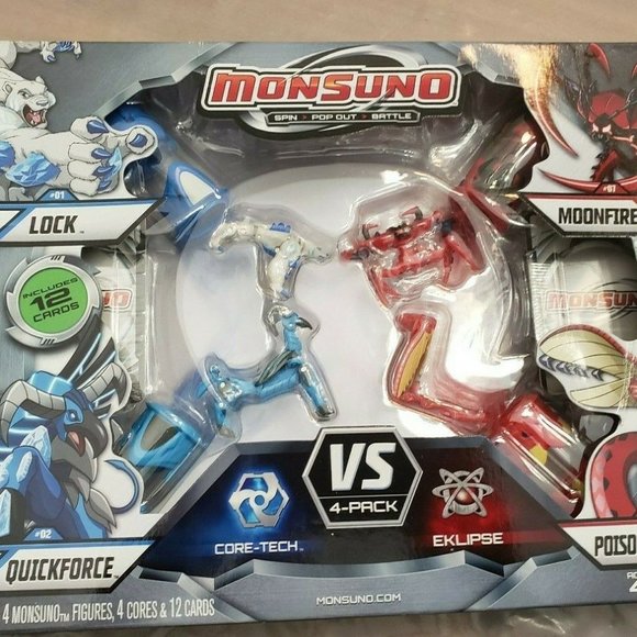 Jakks | Toys | New In Package Box Monsuno Spin Pop Out Battle Moonfire ...